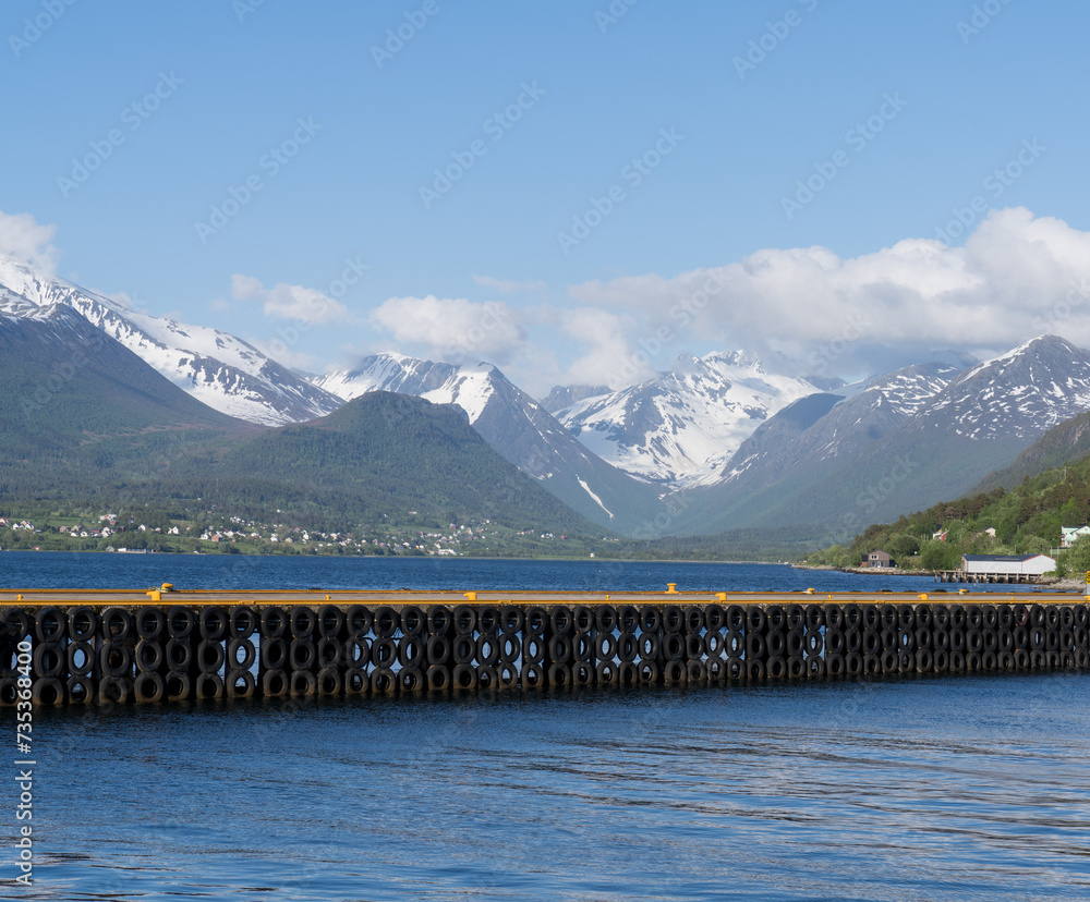 Andalsnes, a town in Rauma Municipality in Møre og Romsdal county ...
