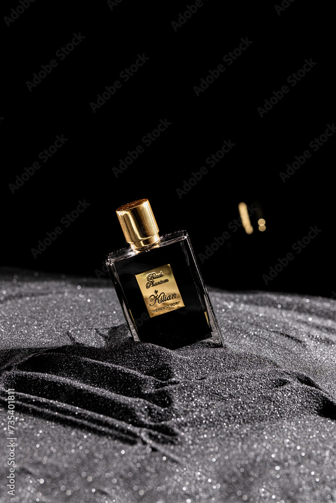 Kiev Ukraine 5 February 2024: Kilian Paris Black Phantom luxury perfume ...