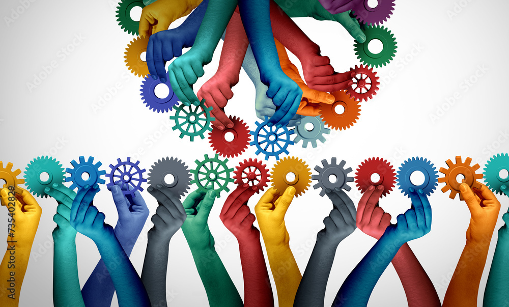 Cross Team Collaboration as teams working together to advance to ...