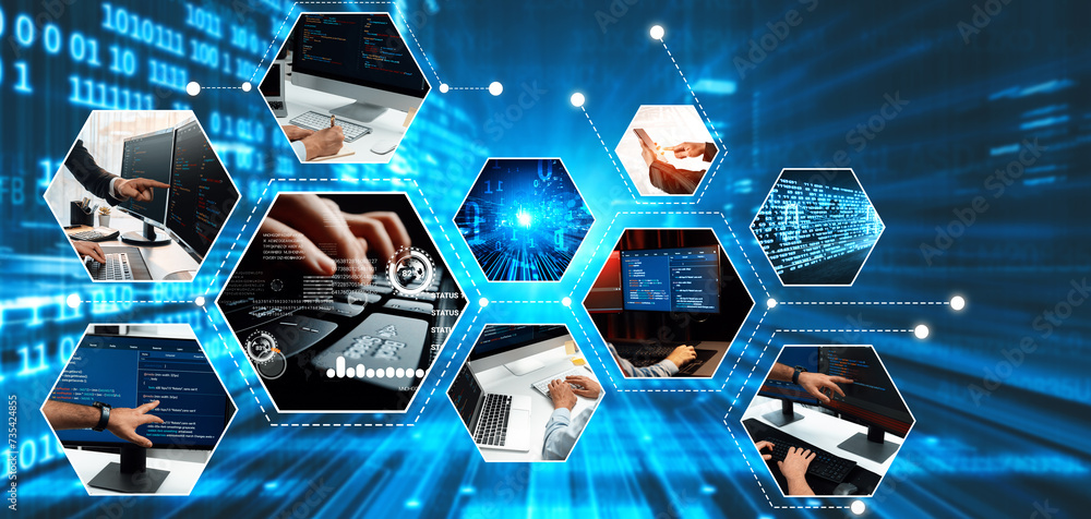 Computer programming, coding and AI artificial intelligence software development engaged by ...