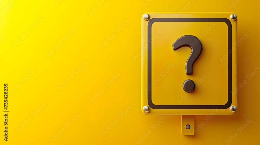 Warning triangle icon. Yellow caution warn in 3d. Warning sign with ...