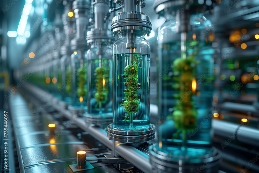 Bioreactor vessels cultivating genetically modified microorganisms for ...