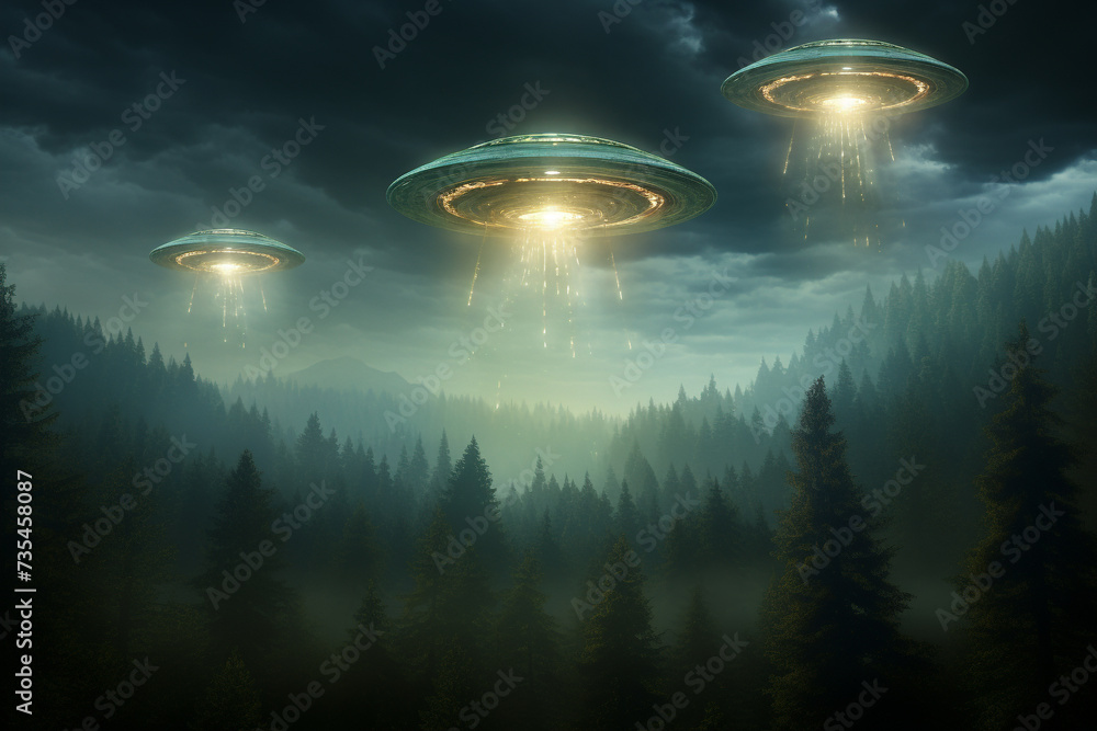 Alien, alien from other planets, from outer space, stranger ...