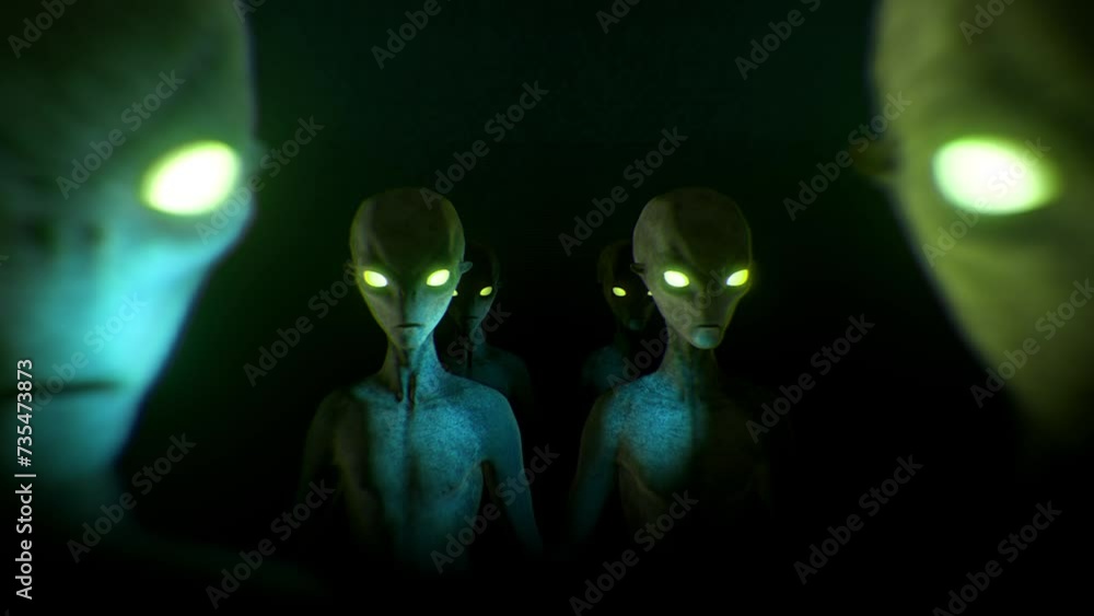 Clone Grey Aliens Stock Video | Adobe Stock