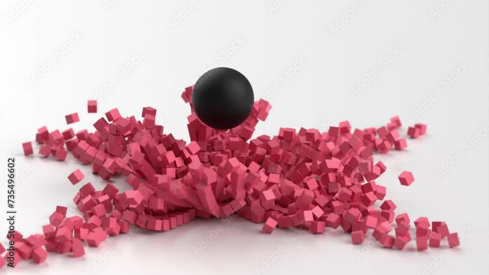 demolition ball satisfying 3d animation. can be used to represent a ...