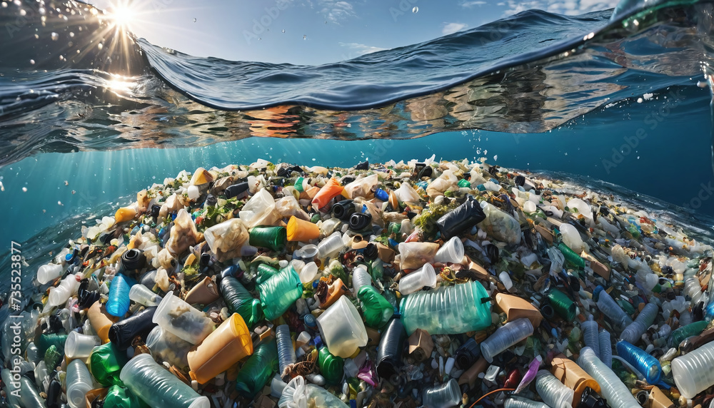 Free-floating industrial plastic waste in the ocean and on beaches ...