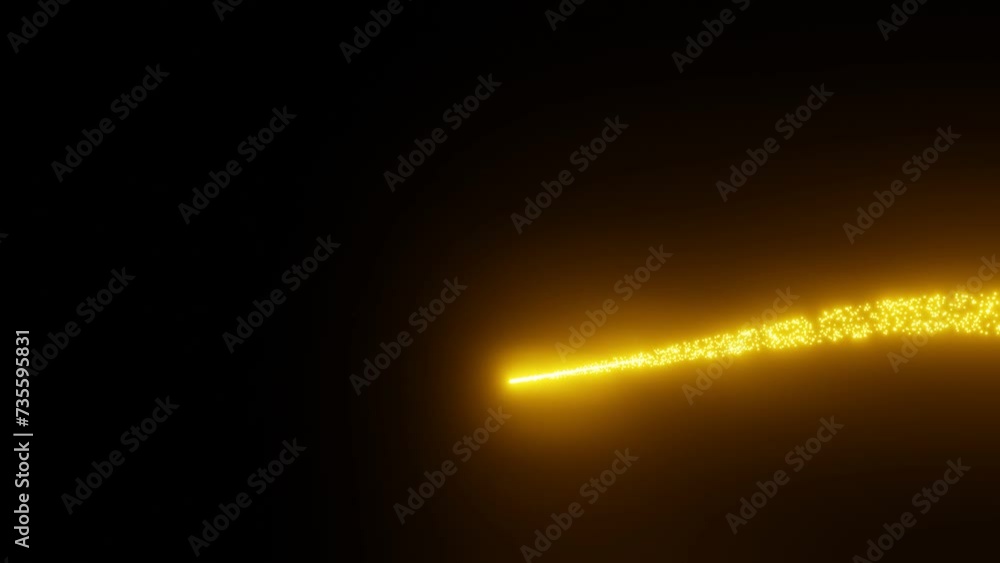 Glitter shiny gold particle 3d illustration render 4k video loop animation . Glitter Light ...