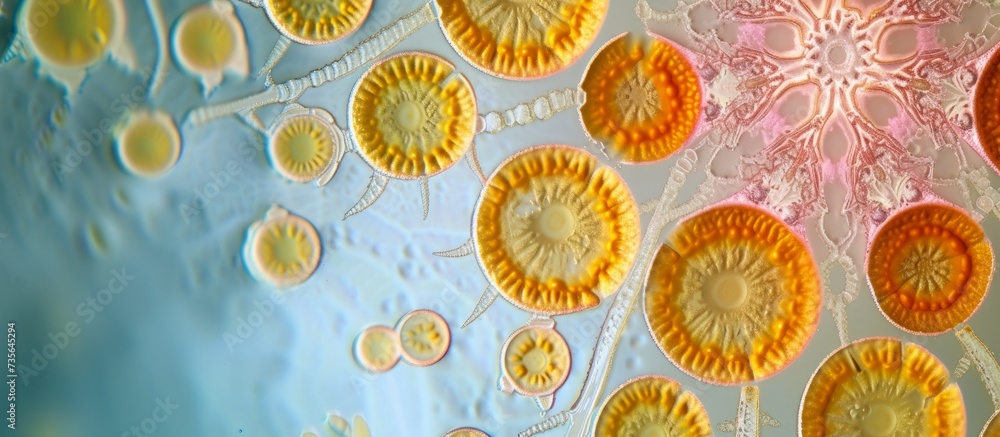 Illustration of a cell membrane with a cell membrane structure in the ...