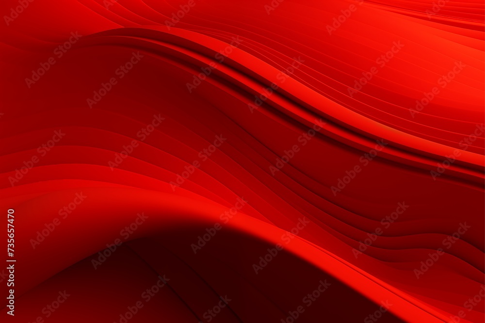 Red wave gradient color background. Red curve banner design. Stock ...