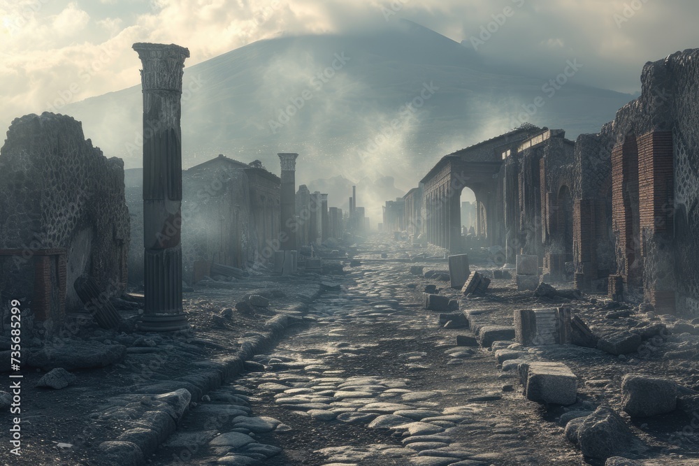 Pompeii tragedy: a haunting portrayal of the volcanic eruption's chaos ...
