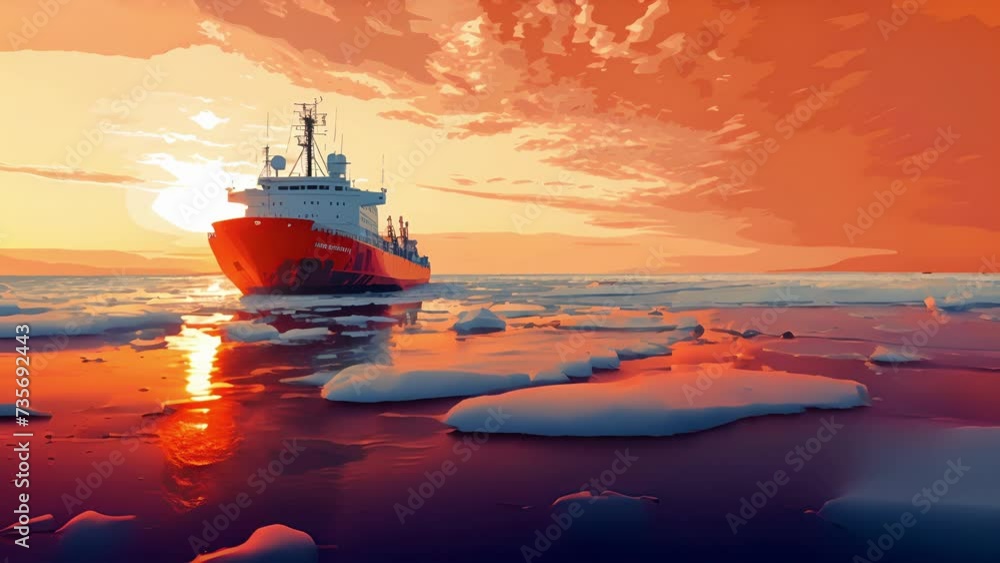 Melting sea ice in the Arctic has od up new shipping routes but also ...