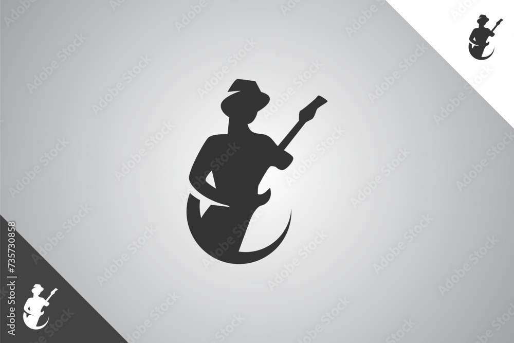Musician logo. Minimal and modern logotype. Perfect logo for business ...