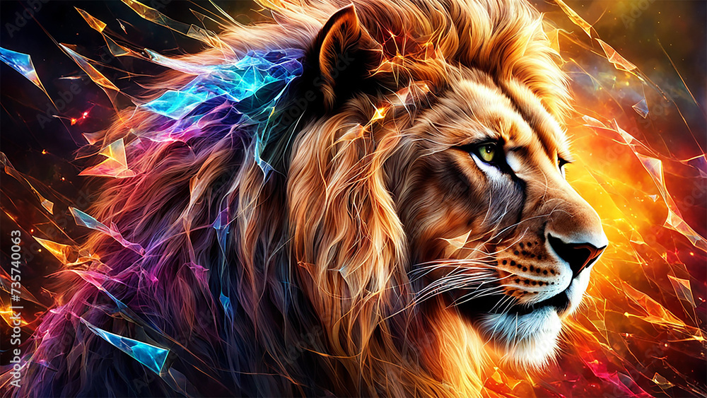 Immerse your space in creativity with a Colored Lion paint splash ...