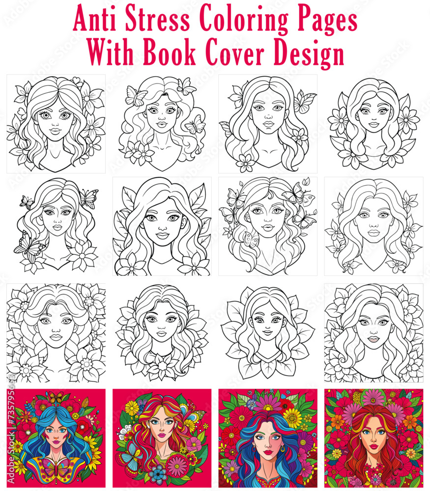 Anti stress coloring book page for adult Coloring book page for adult ...