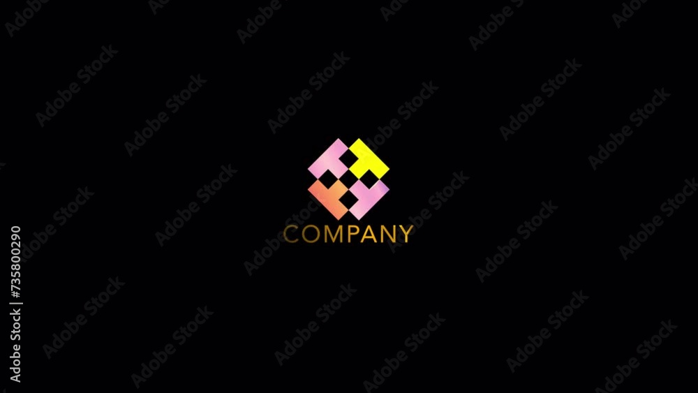 Logo animation Abstract logos colors full lights logo for company ...