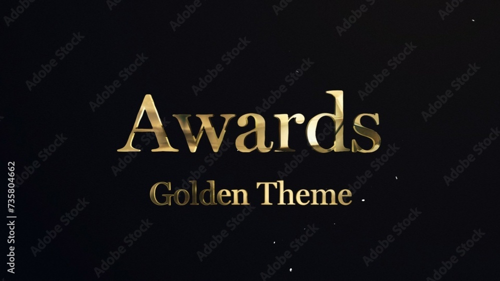 Gold Awards Titles Cinematic Trailer - Prestigious Golden Ceremony 3D ...