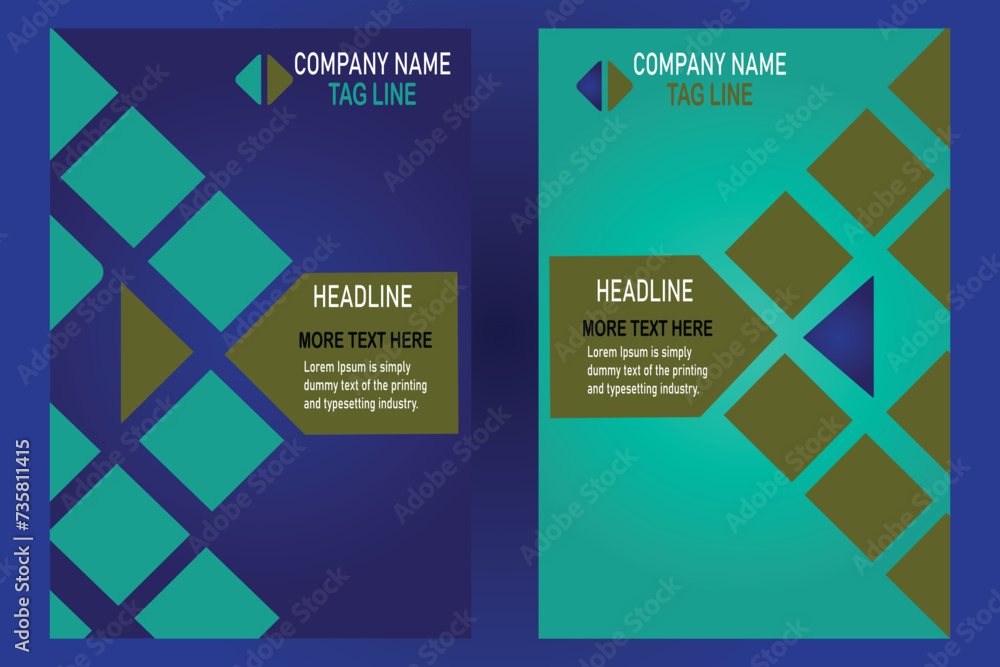 Adobe Illustrator Flyer Design Tutorial Poster Design Stock Vector