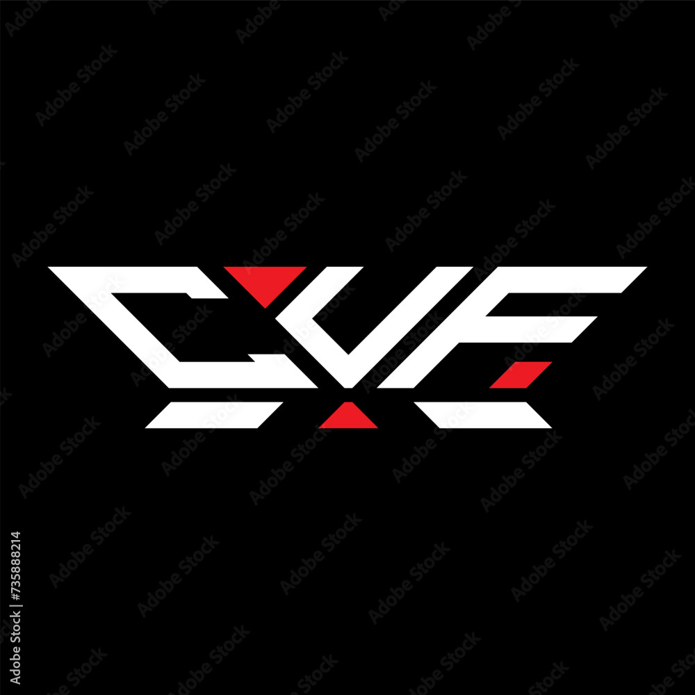 CUF letter logo vector design, CUF simple and modern logo. CUF ...