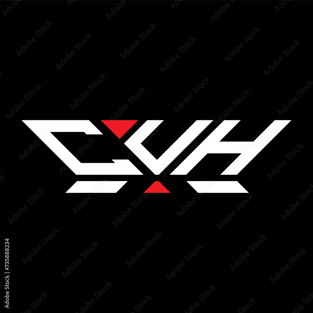 CUH letter logo vector design, CUH simple and modern logo. CUH ...