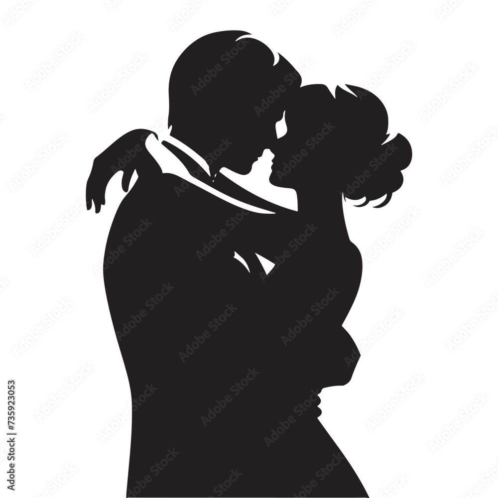 Minimalist Couple Silhouettes Capturing Embarrassing yet Endearing ...