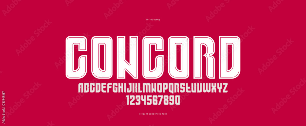 Bold simple sans serif display font for logos headers or slogans ...