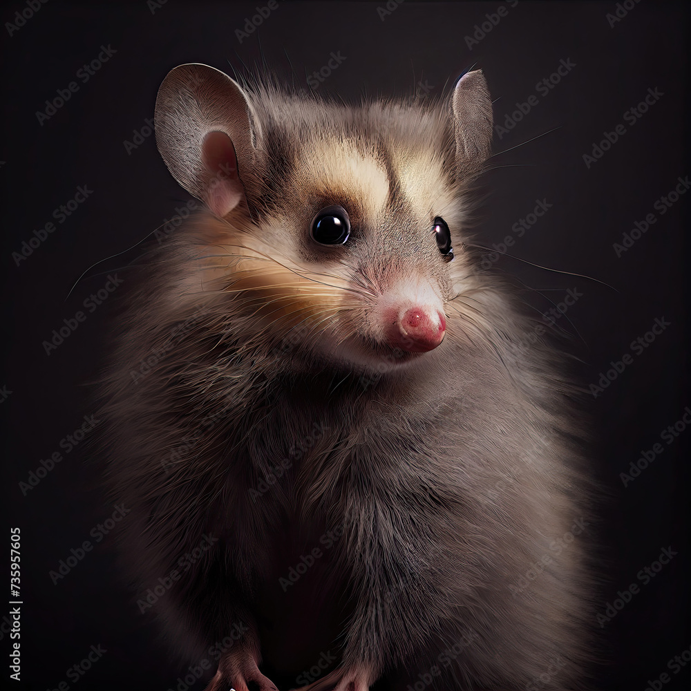 Professional Studio Portrait of a Cute Possum Stock Photo | Adobe Stock