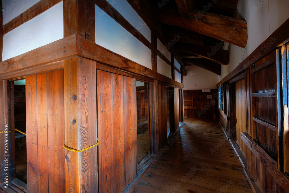 Shiga, Japan - April 3 2023: Hikone Castle completed in 1622, a ...