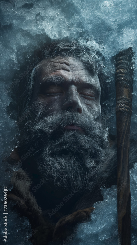 Encased in Ice: The Prehistoric Man Unveiled - Frozen caveman ...