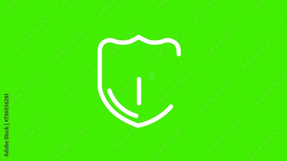Animated security white line icons. Social protection. Home insurance ...