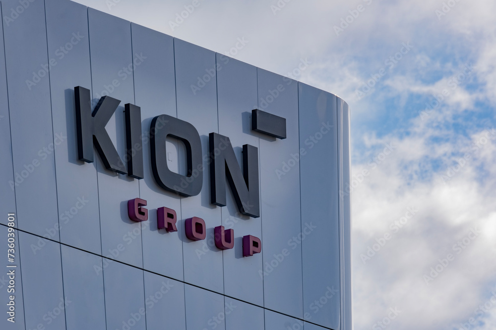 Holding KION company building, KION GROUP AG, German manufacturer ...