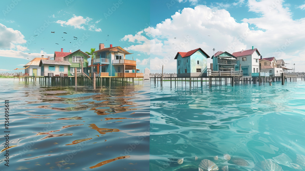 The effects of rising sea levels on coastal communities due to global ...