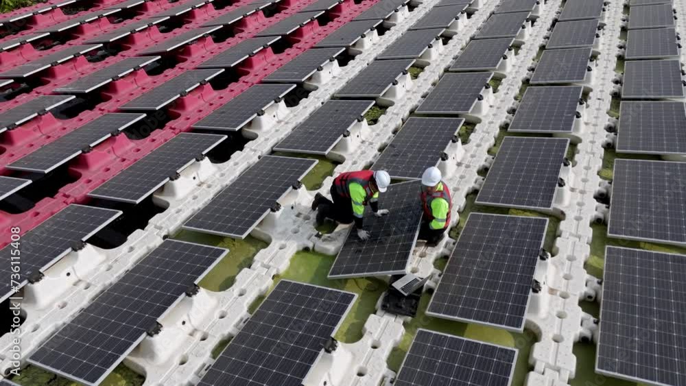 Floating solar photovoltaic panels at sustainable electrical power ...