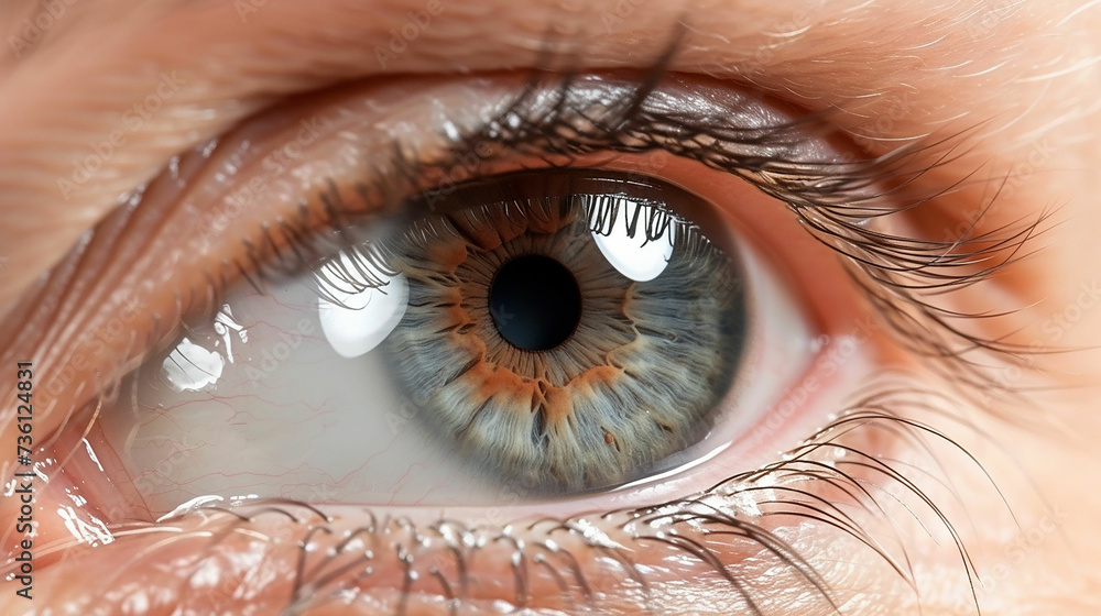 Macro eye photo. Keratoconus - eye disease, thinning of the cornea in ...
