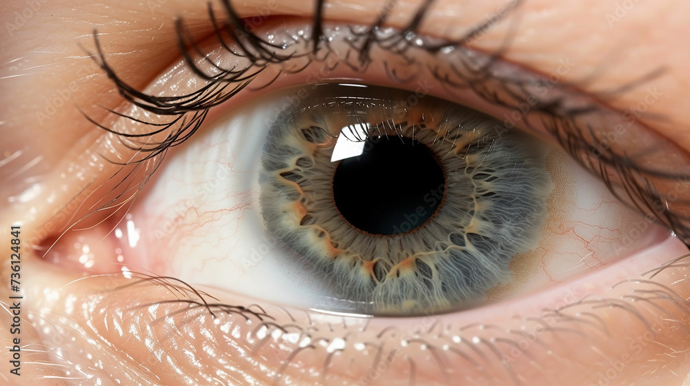 Macro eye photo. Keratoconus - eye disease, thinning of the cornea in ...