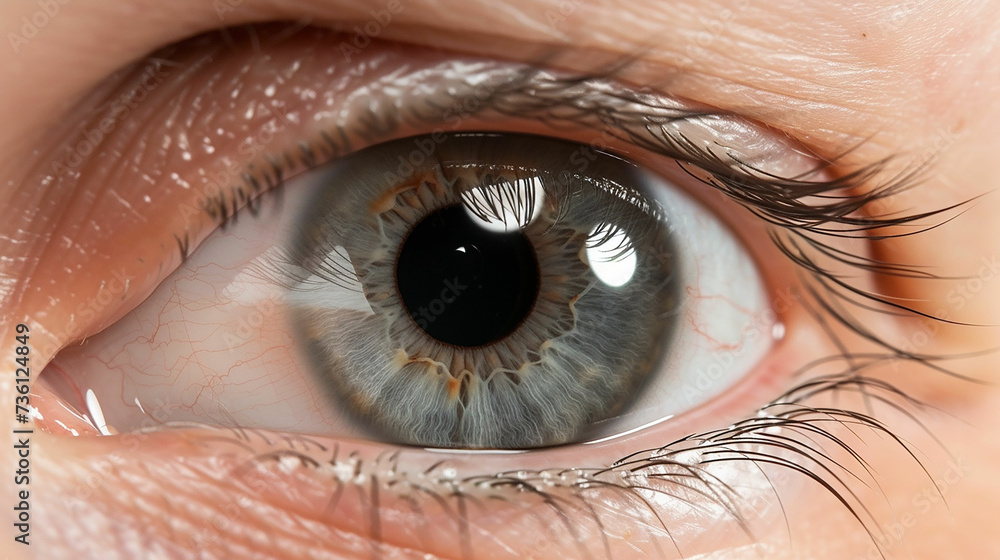 Macro eye photo. Keratoconus - eye disease, thinning of the cornea in ...