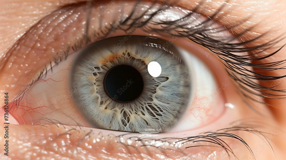 Macro eye photo. Keratoconus - eye disease, thinning of the cornea in ...