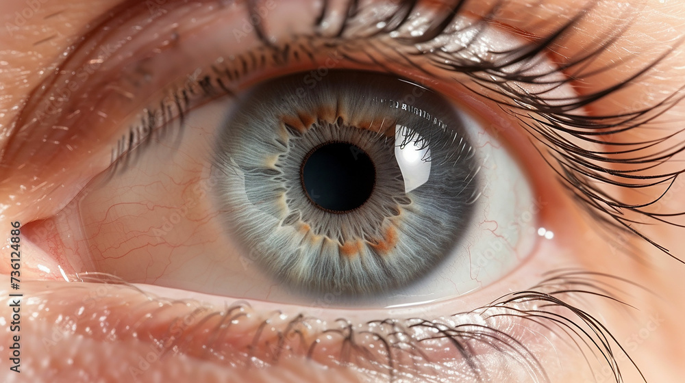 Macro eye photo. Keratoconus - eye disease, thinning of the cornea in ...