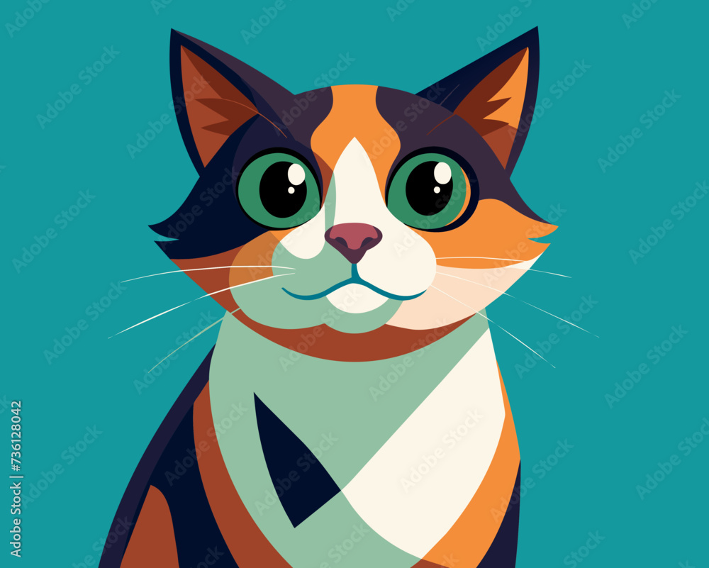 cat feline kitty kitten pussycat cartoon pretty cute vector ...