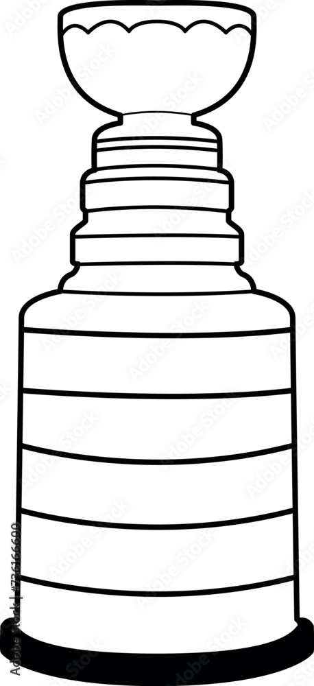 Ice Hockey Stanley Cup SVG Cut File for Cricut and Silhouette, EPS ...