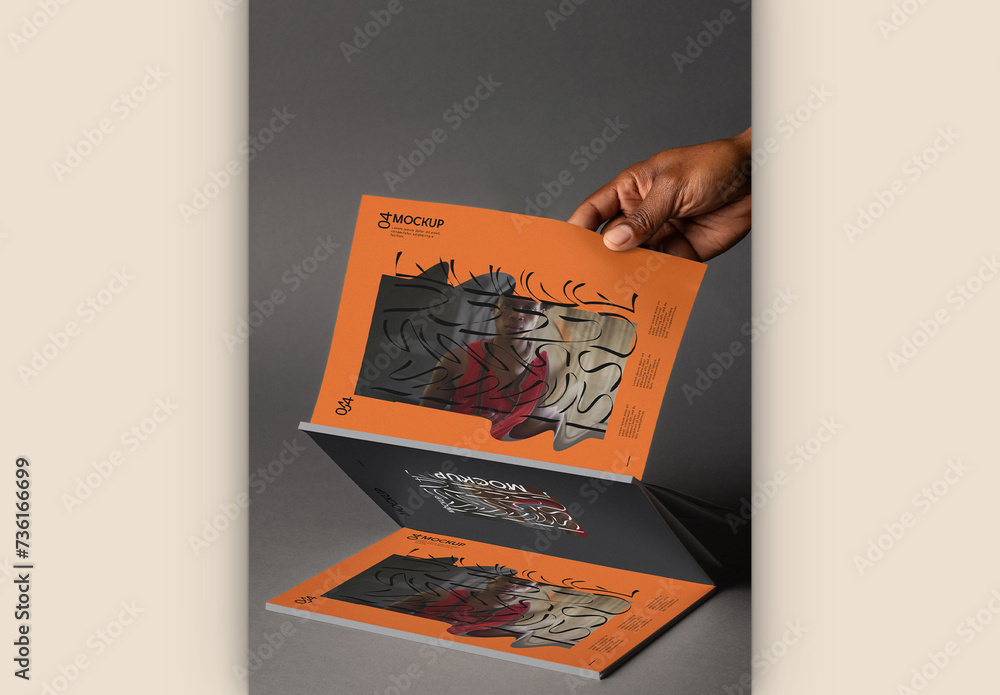 Magazine Cover with Model Stock Template | Adobe Stock