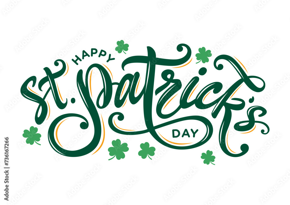 Happy Saint Patrick's day greeting, card, poster, banner, flyer ...