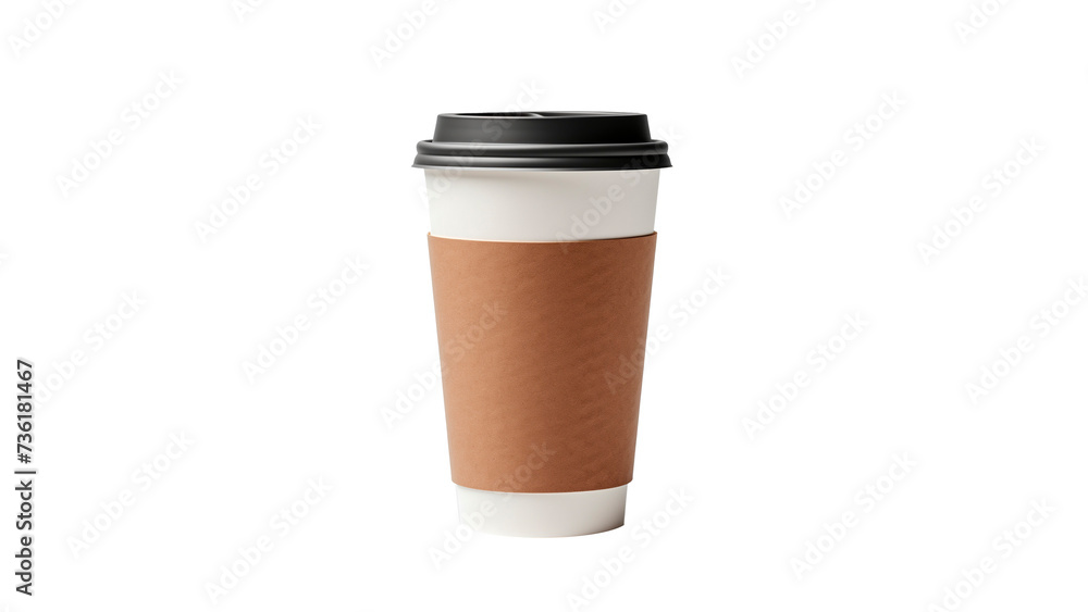 Paper cup mockup cut out. Cup of coffee mockup. Paper cup on ...