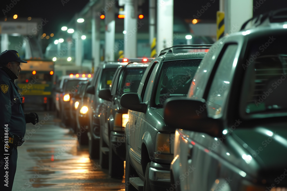 international customs checkpoint - showcasing daily operations and ...