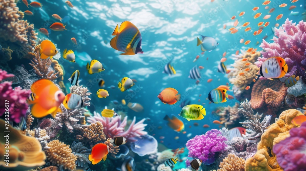 Underwater Paradise: Coral & Fish - Exploring the dynamic interaction ...