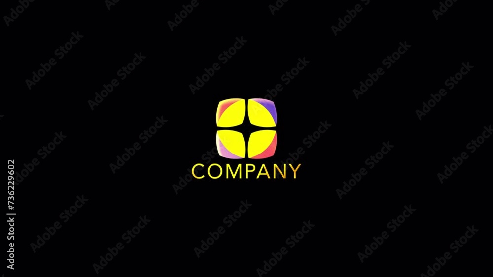 Logo animation Abstract logos colors full lights logo for company ...