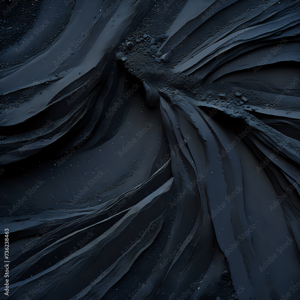 Mysterious Dark Clay Textures. An abstract close-up of dark textured ...