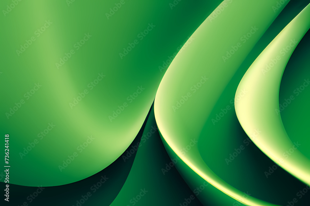 Light Green Wave Background, Abstract geometric background with liquid ...