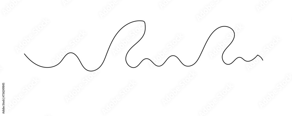 Wave ocean line and curve line on transparent background. Sea wave ...