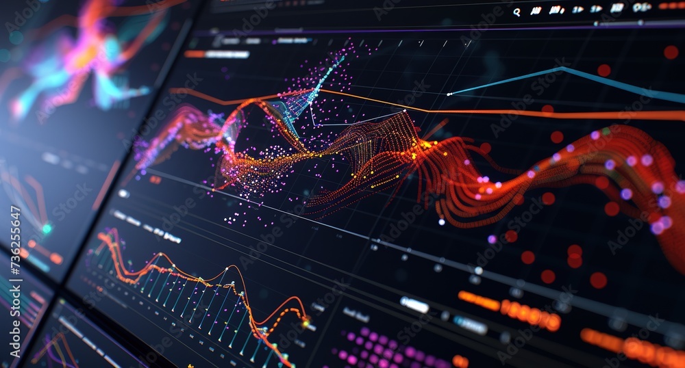 Interactive data visualization: display complex information with dynamic graphs and charts Stock ...