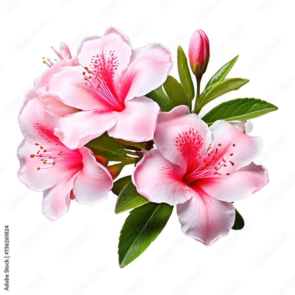 Azalea isolated on a transparent background, PNG file Stock Photo ...